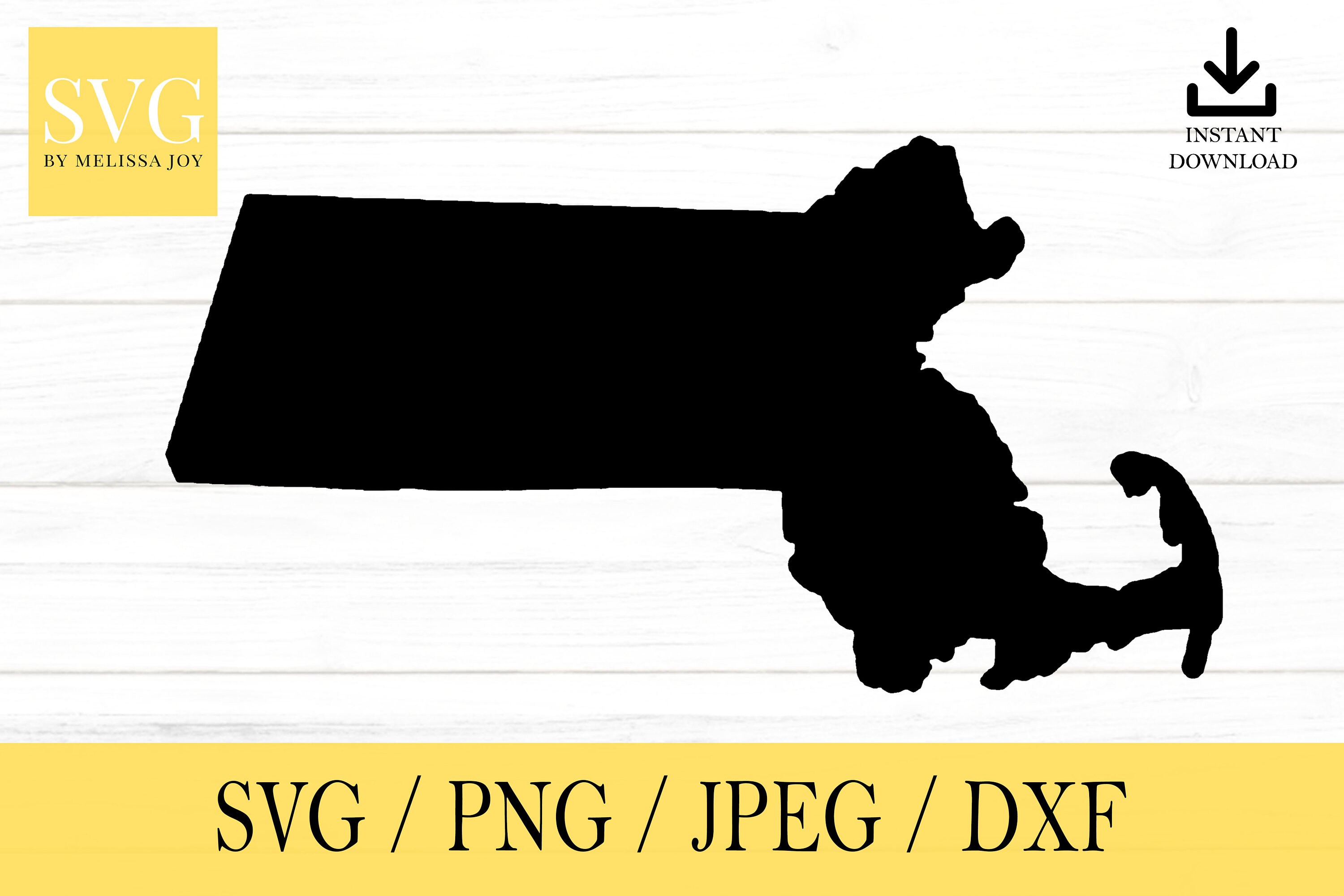 Massachusetts SVG State Svg United States Shape Svg Png - Etsy