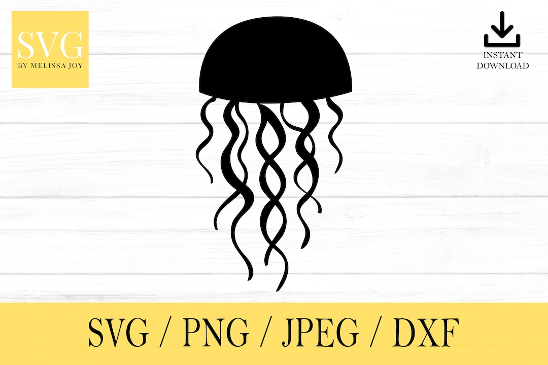 Jellyfish Svg, Animal SVG, Svg, Png, Dxf, Jpeg, Digital Download, Cut ...