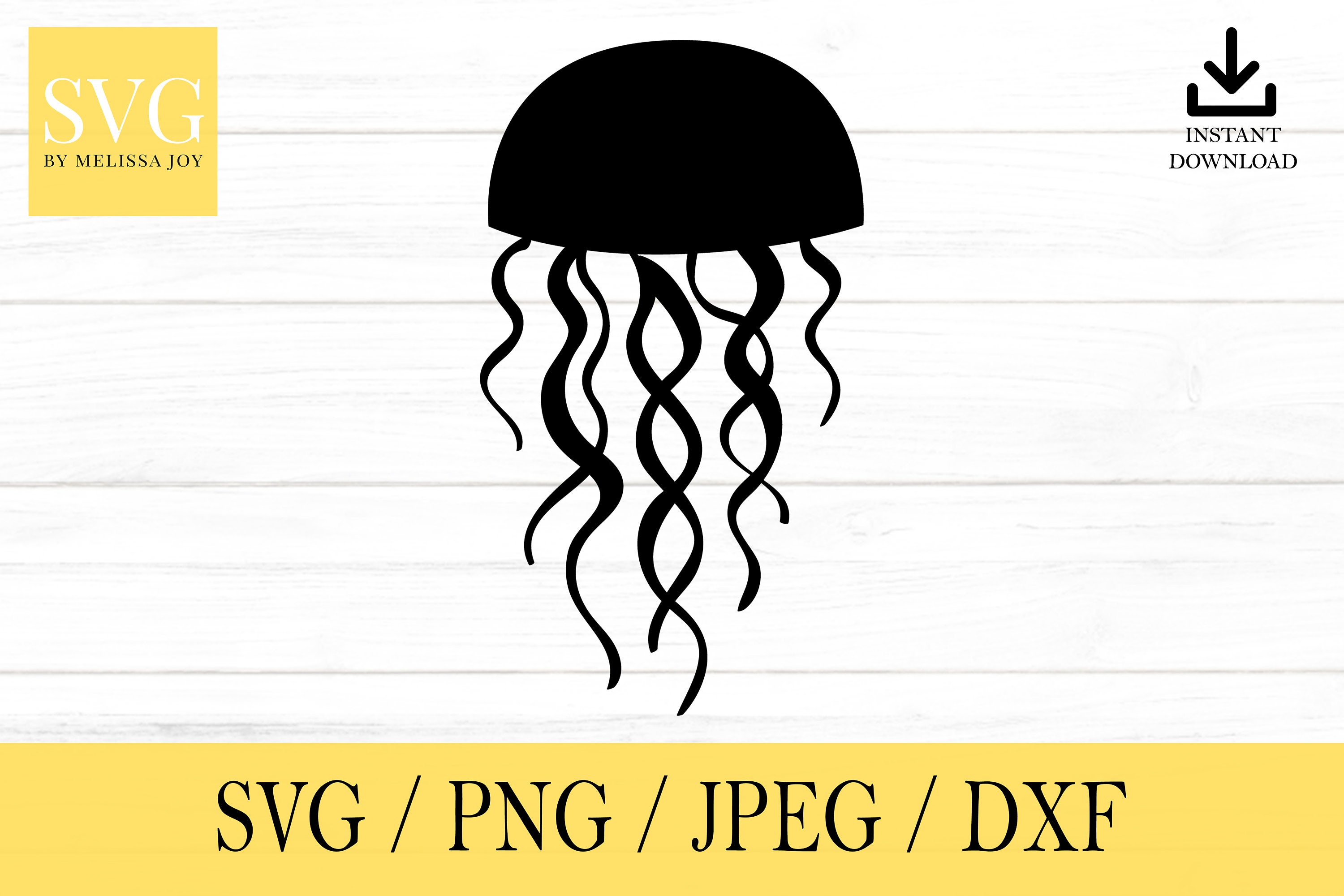 Jellyfish Svg, Animal SVG, Svg, Png, Dxf, Jpeg, Digital Download, Cut ...