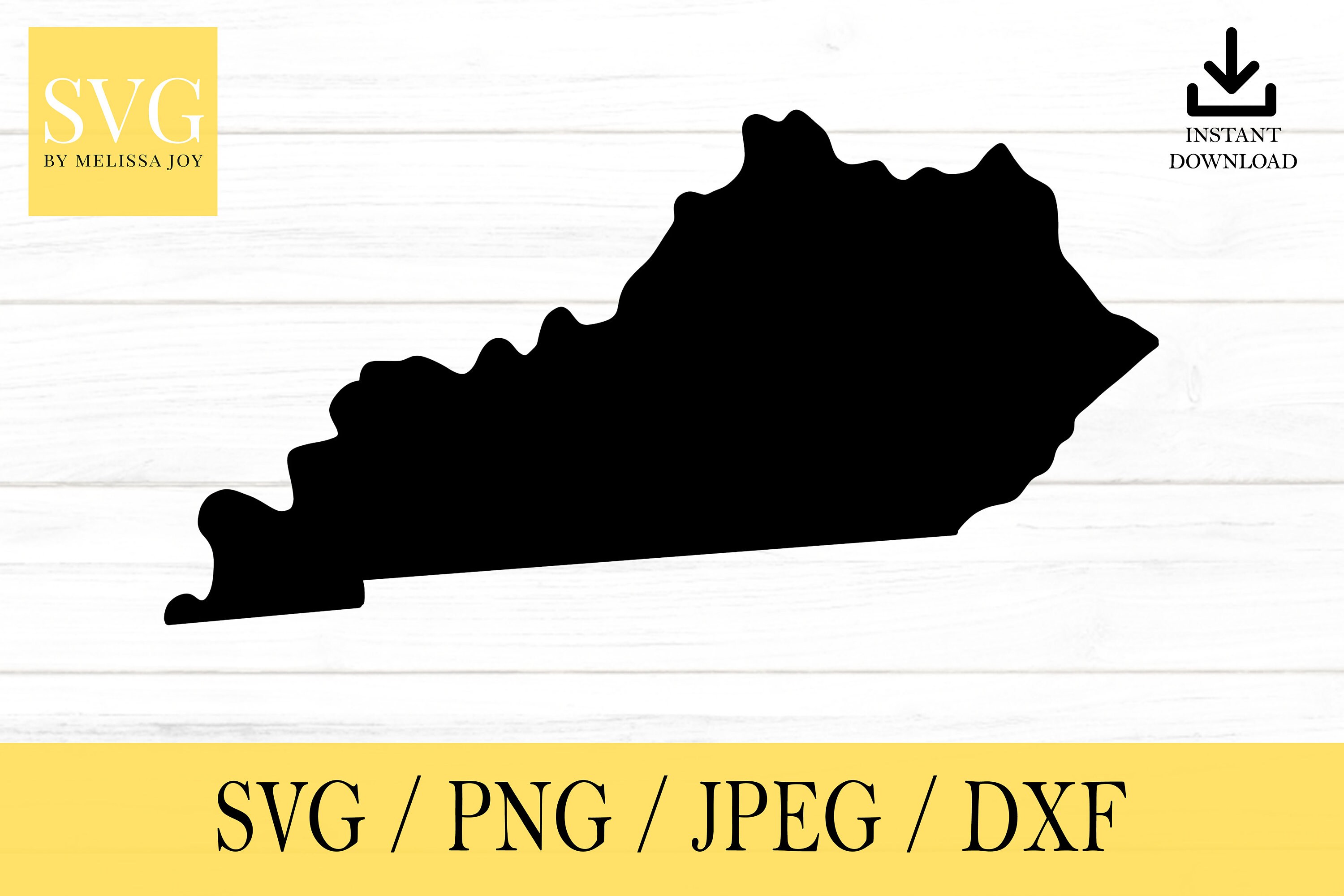 Kentucky SVG State Svg United States Shape Svg Png Dxf - Etsy