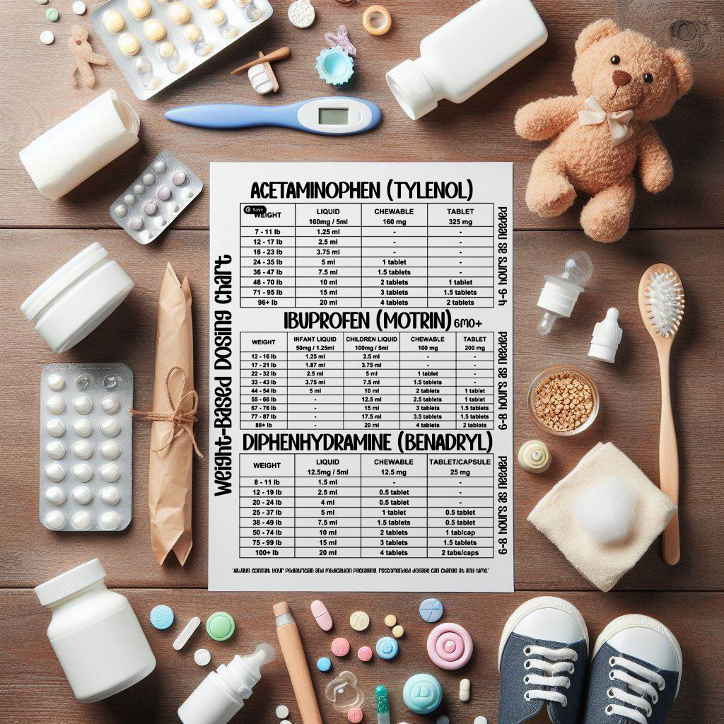 Weight Based Dosing Chart, Printable, Baby, Child, Medicine Dosing ...