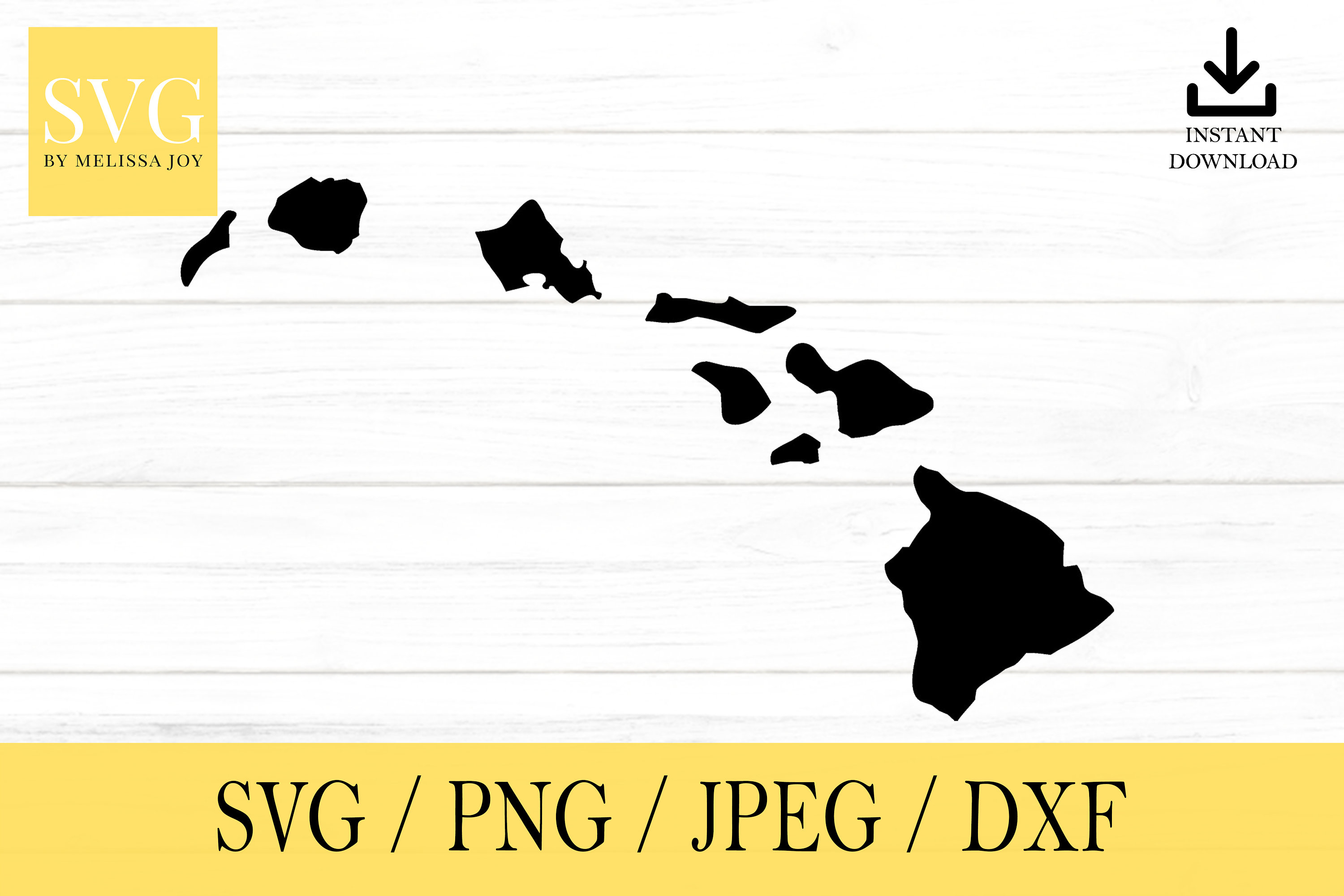 Hawaii SVG State Svg United States Shape Svg Png Dxf - Etsy