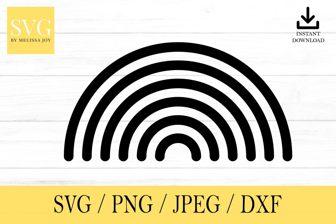 Arco iris SVG, Arco iris perfecto svg, png, dxf, jpeg, Descarga digital ...