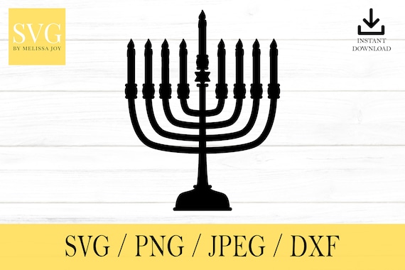 Menorah Svg Hanukkah SVG Holiday SVG Svg Png Dxf Jpeg | Etsy