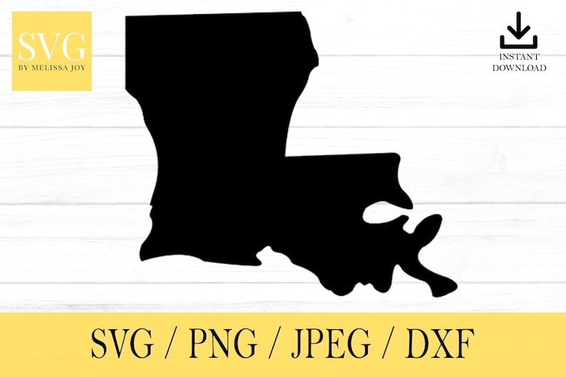Louisiana SVG State Svg United States Shape Svg Png Dxf - Etsy