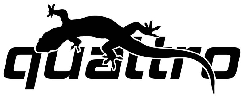 Audi Quattro Gecko Pair of Decals Quality Vinyl Graphics Any | Etsy