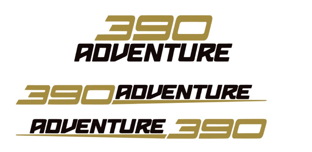 390 Adventure Decal Set of 3 Quality Vinyl Decals Motorcycle Stickers ...