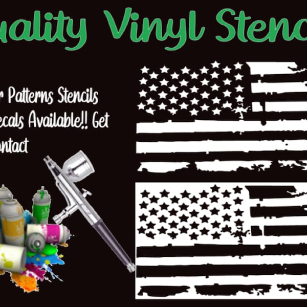 Usa Flag Spray Paint Stencils - Etsy