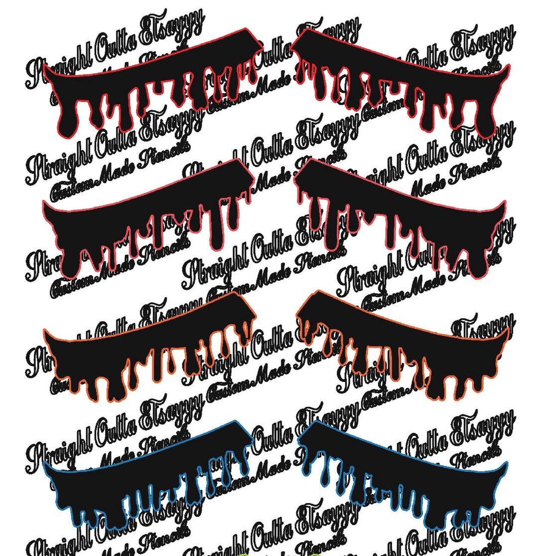 Melt Drip Dripping Stencil Sneaker Shoe Quality Vinyl Stencil Kit Set ...