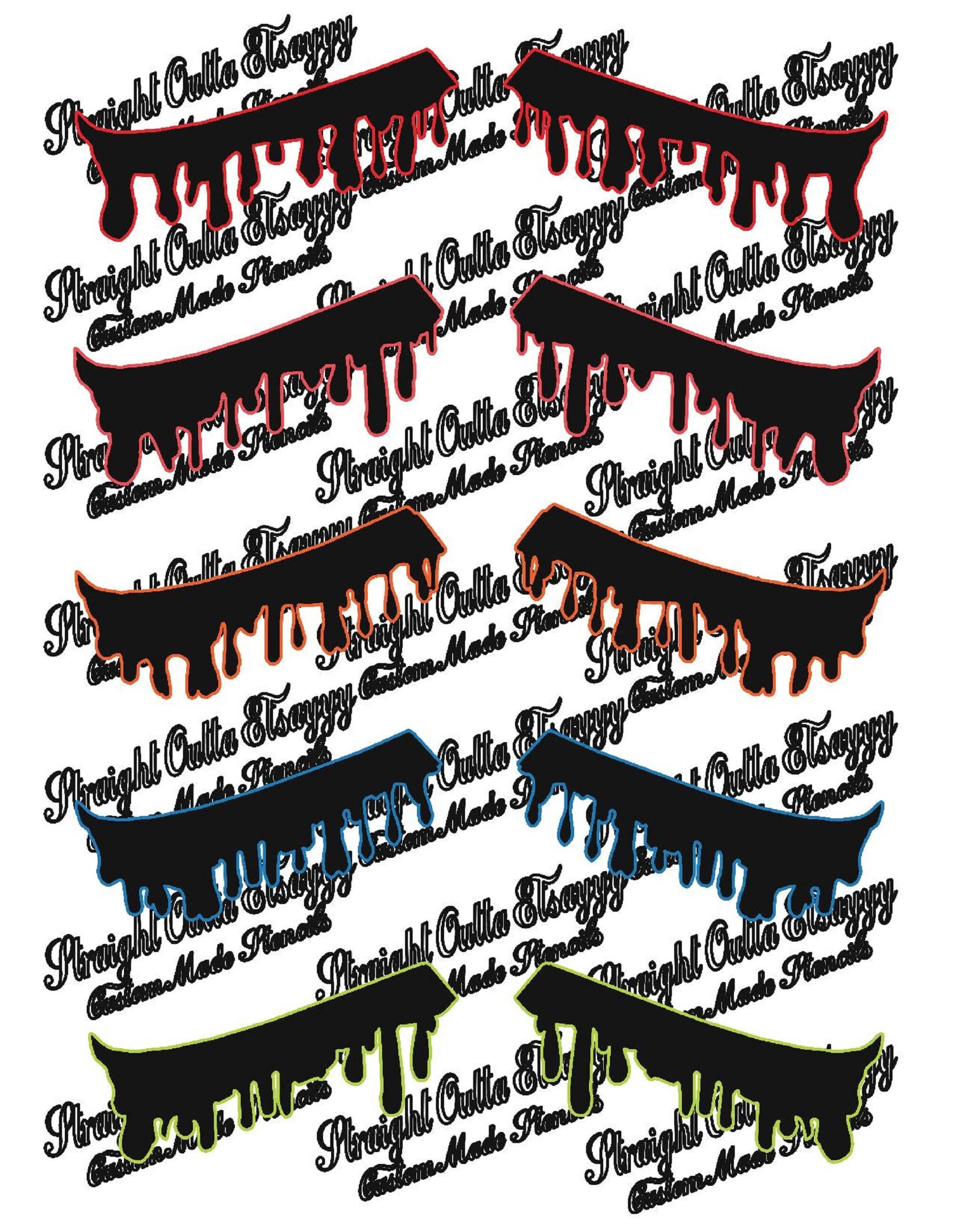 Melting Dripping Sneaker Shoes Quality Vinyl Stencil Kit Set - Etsy