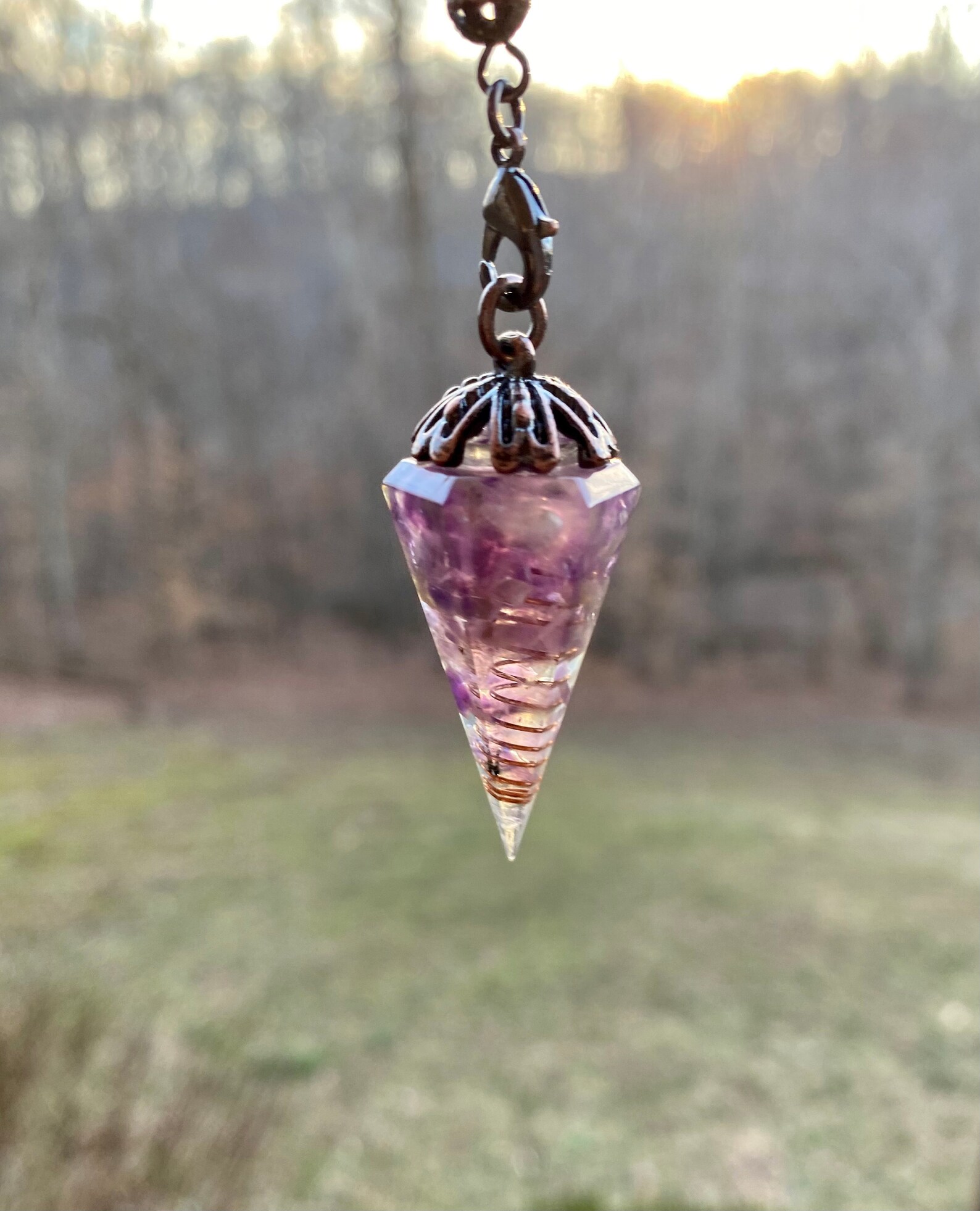 Amethyst Pendulum - Etsy