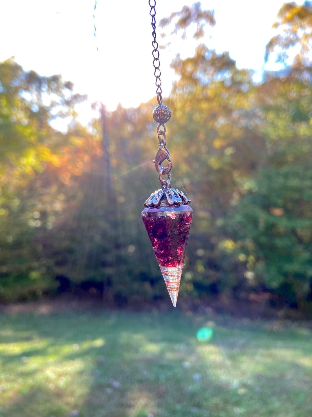 Garnet Pendulum - Etsy