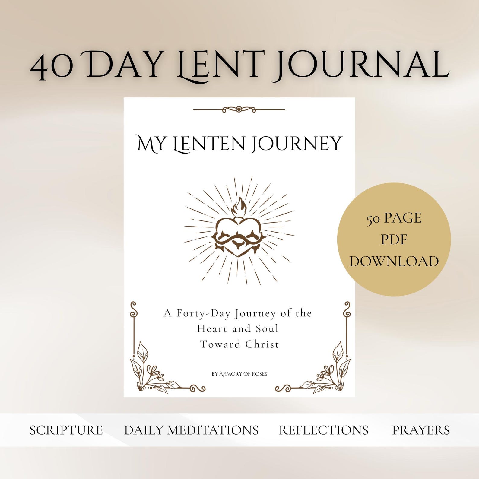 40 Day Lent Devotional | Catholic Christian Lenten Journal PDF | Daily ...