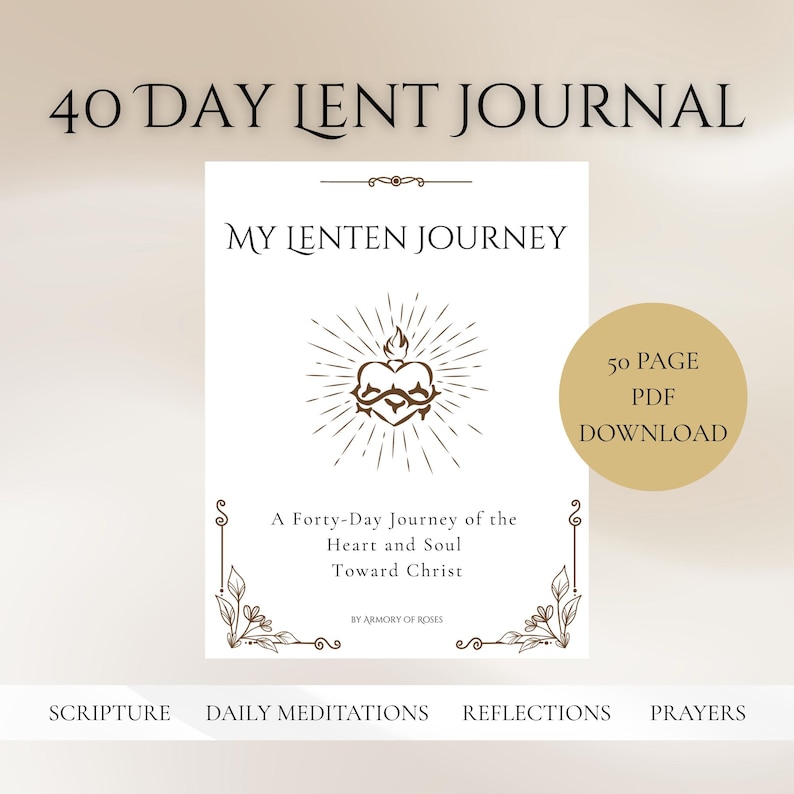 40 Day Lent Devotional | Catholic Christian Lenten Journal PDF | Daily ...