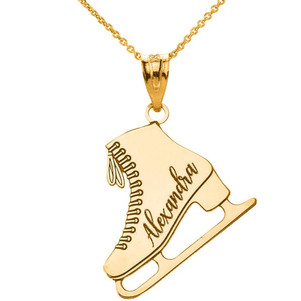 Ice Skating Necklace - Etsy