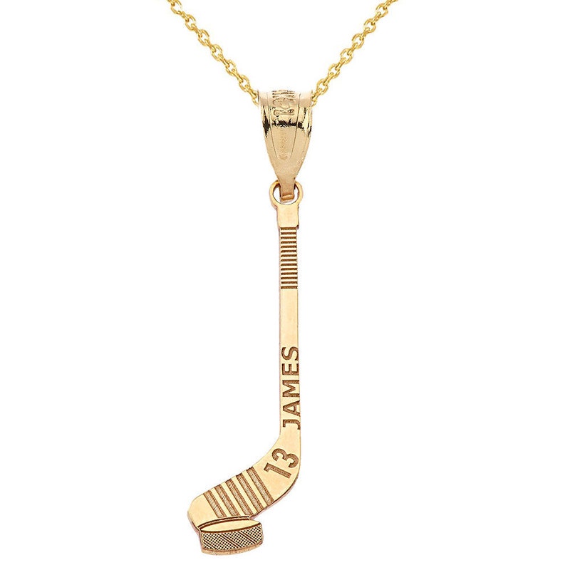 Custom Stick Pendant 14k - Etsy