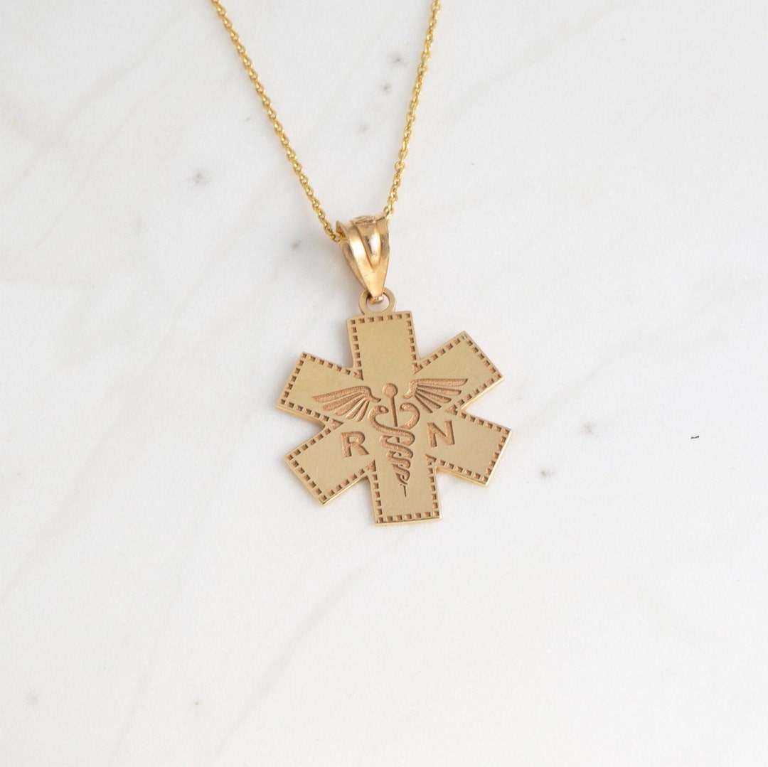 Personalized Engravable NAME Registered Nurse RN Cross Pendant Necklace ...