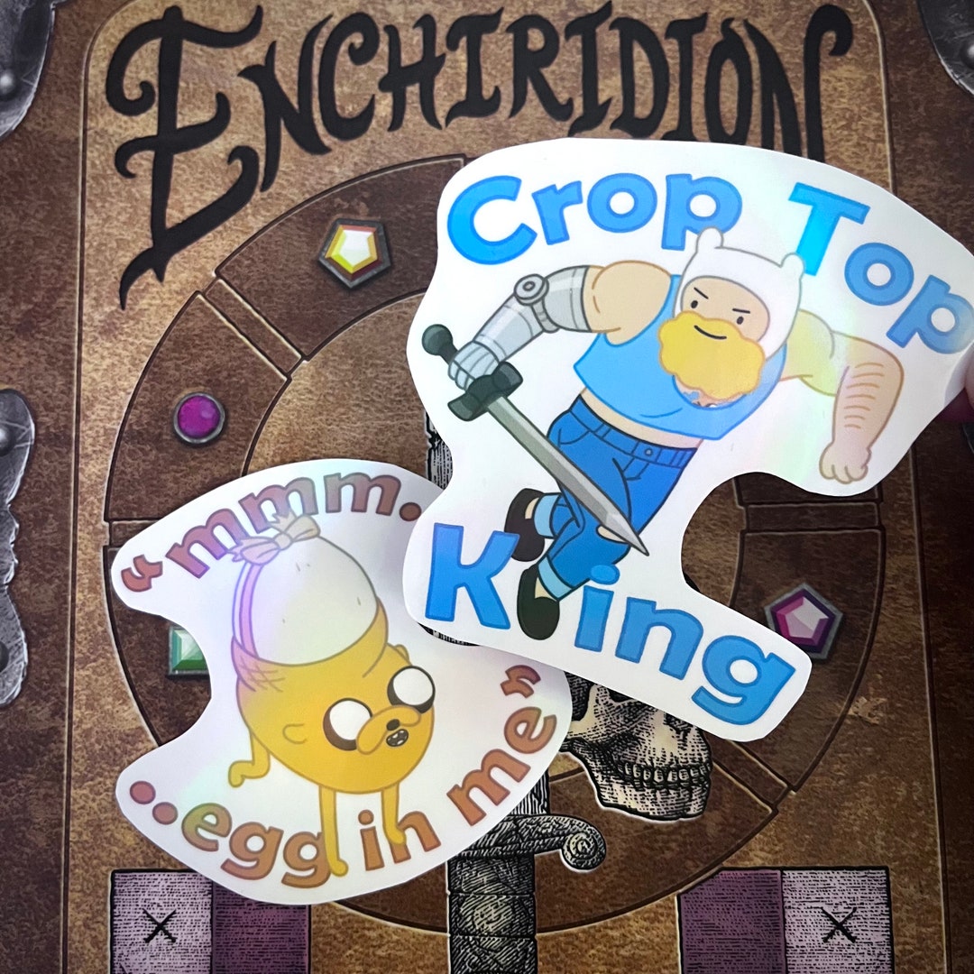 Finn and Jake Stickers - "crop Top King"/"mmm.. Egg in Me" - Adventure ...