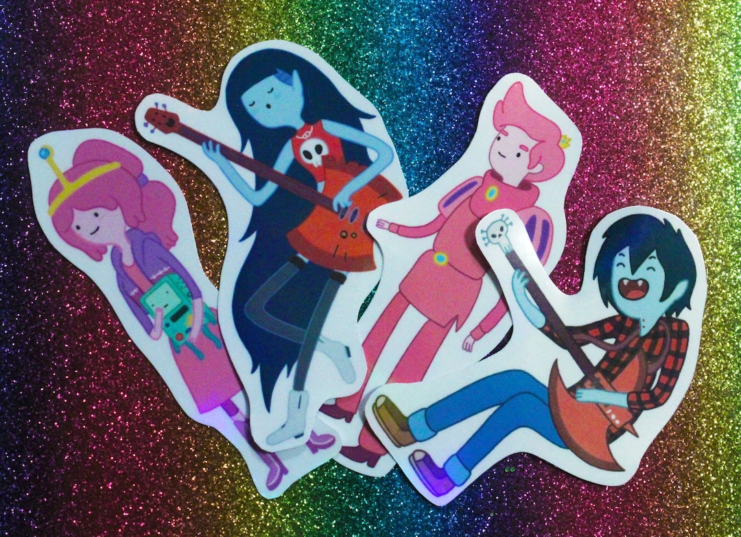 Marceline, Princess Bubblegum, Marshall Lee, & Prince Gumball Stickers ...