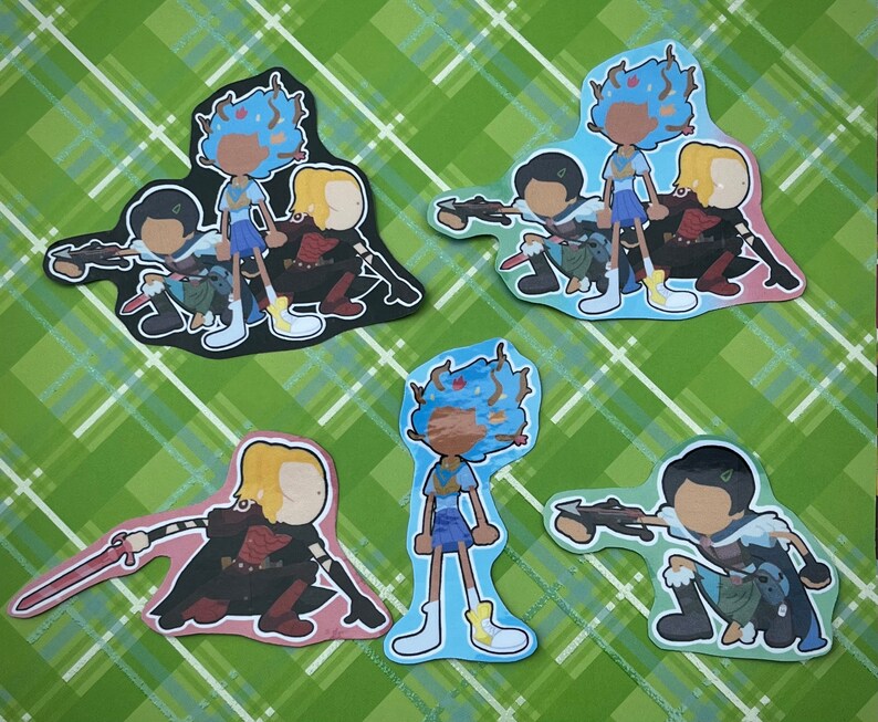 Amphibia Calamity Trio Anne Sasha Marcy Stickers - Etsy