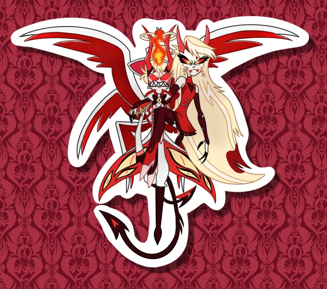 Charlie and Lucifer Sticker - Hazbin Hotel - Etsy