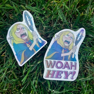 Marcille “WOAH HEY!” Sticker - Dungeon Meshi | Delicious in Dungeon - Etsy