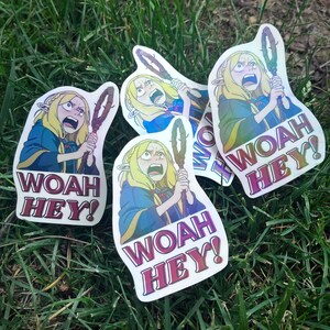 Marcille “WOAH HEY!” Sticker - Dungeon Meshi | Delicious in Dungeon - Etsy