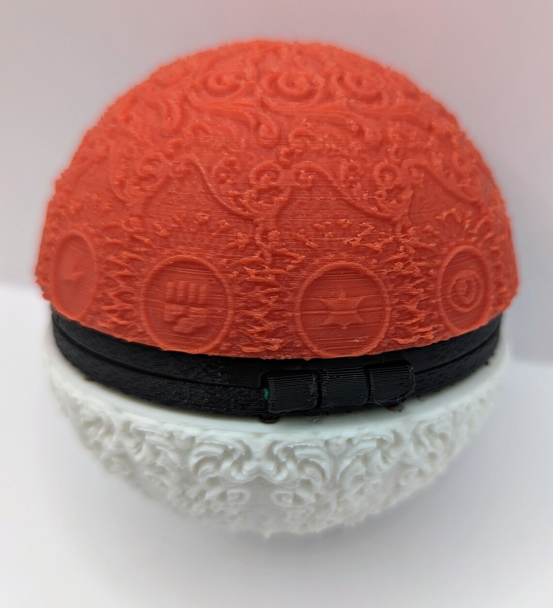 3D Printed Pokeball: Ornate Display, Cosplay Prop - Etsy