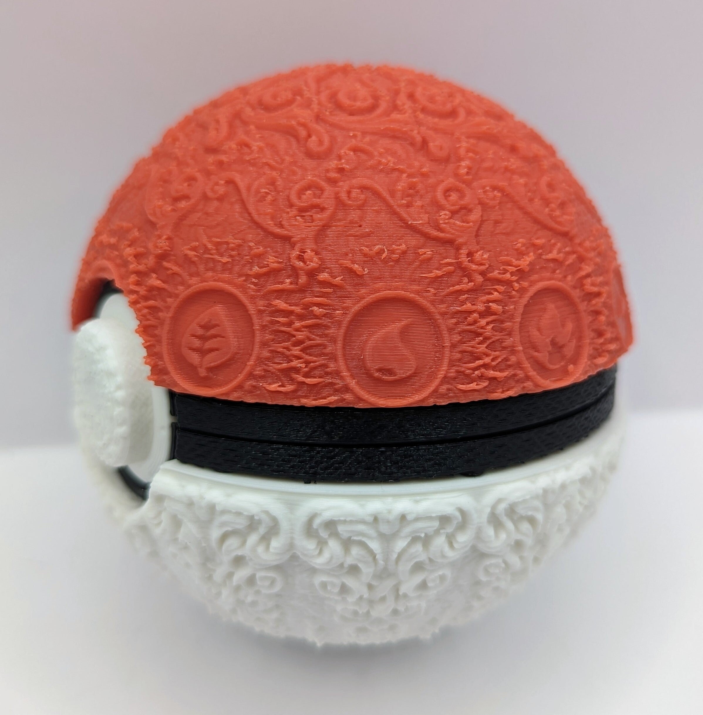 3D Printed Pokeball: Ornate Display, Cosplay Prop - Etsy