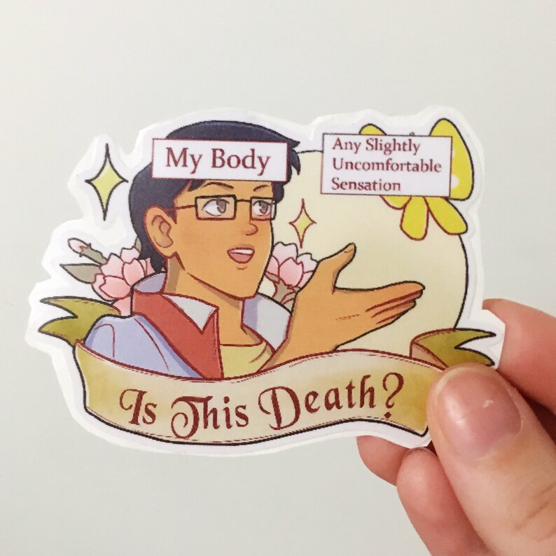 Anime Butterfly Guy Meme Sticker - Etsy