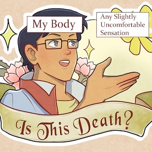 Anime Butterfly Guy Meme Sticker - Etsy