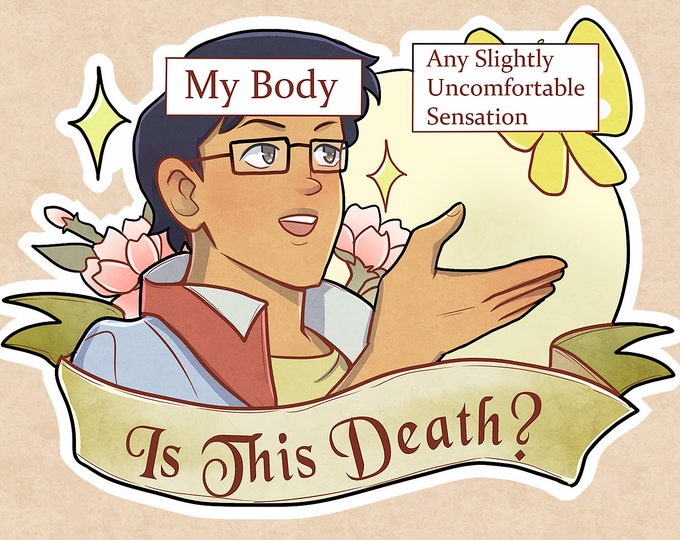 Anime Butterfly Guy Meme Sticker - Etsy