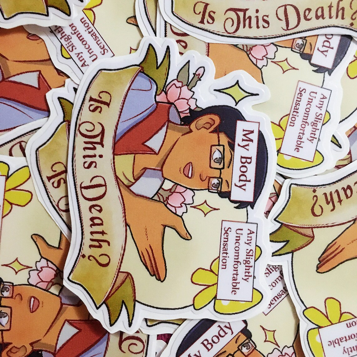 Anime Butterfly Guy Meme Sticker - Etsy