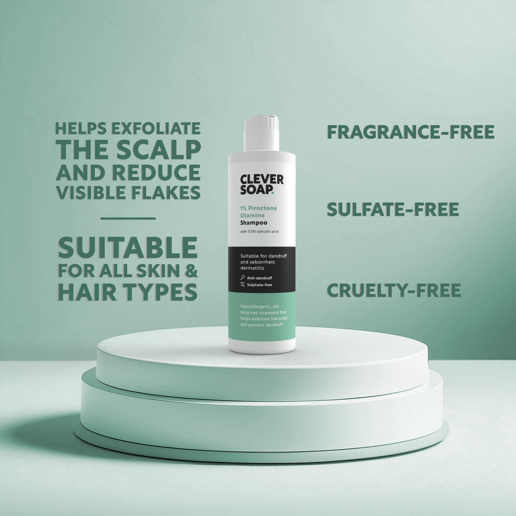 Clever Soap 1% Piroctone Olamine Anti-dandruff Shampoo With Salicylic ...