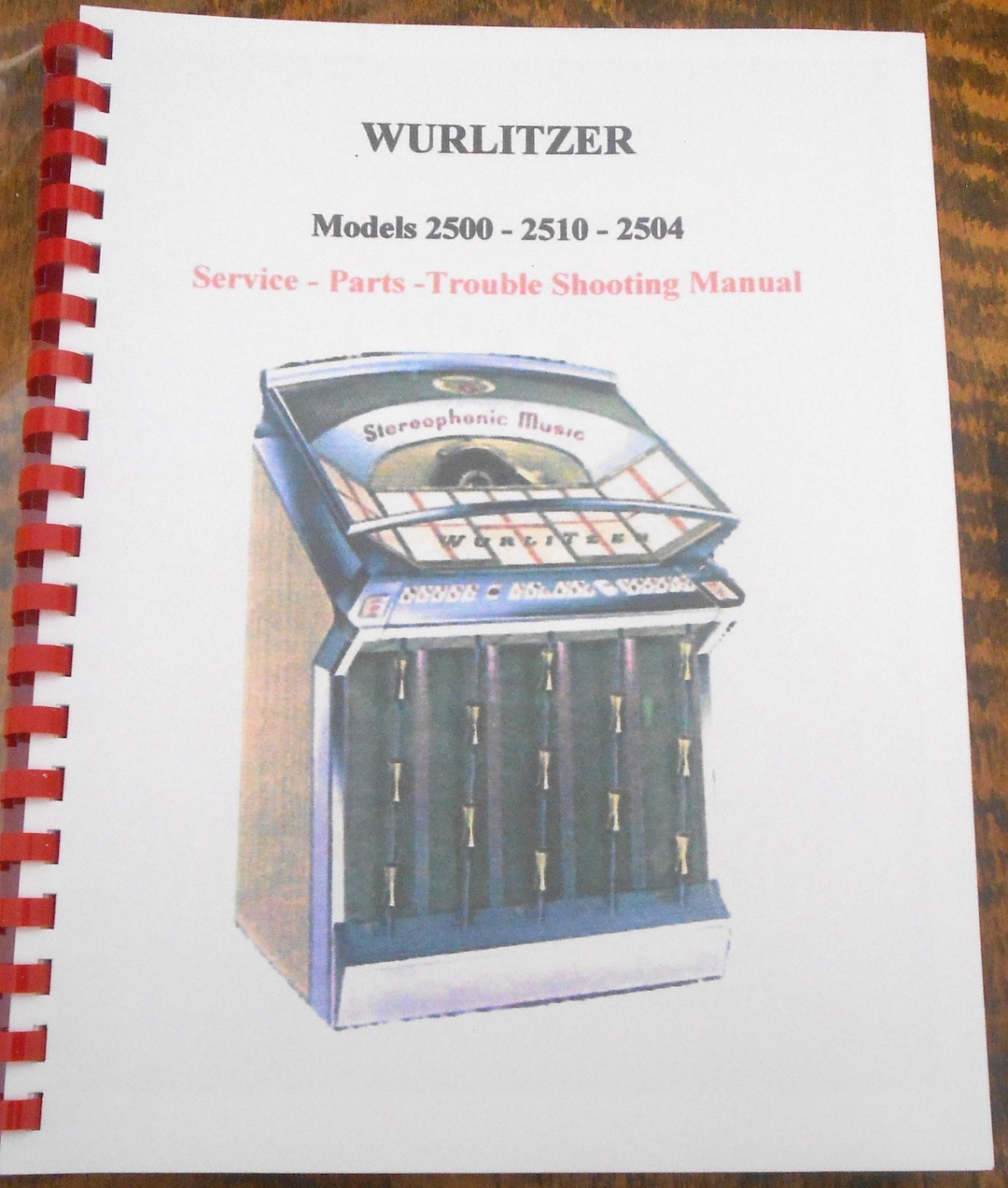 Wurlitzer 2500 - 2510 Series Jukebox Manual - Etsy