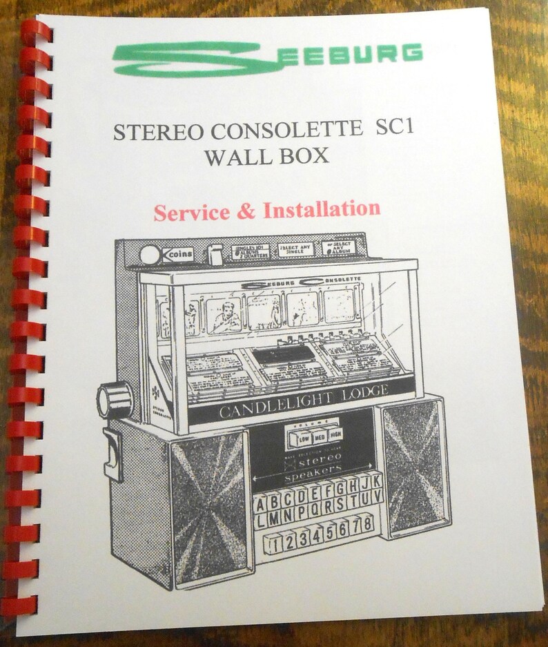 Seeburg Stereo Consolette SC1 Wall Box Manual - Etsy