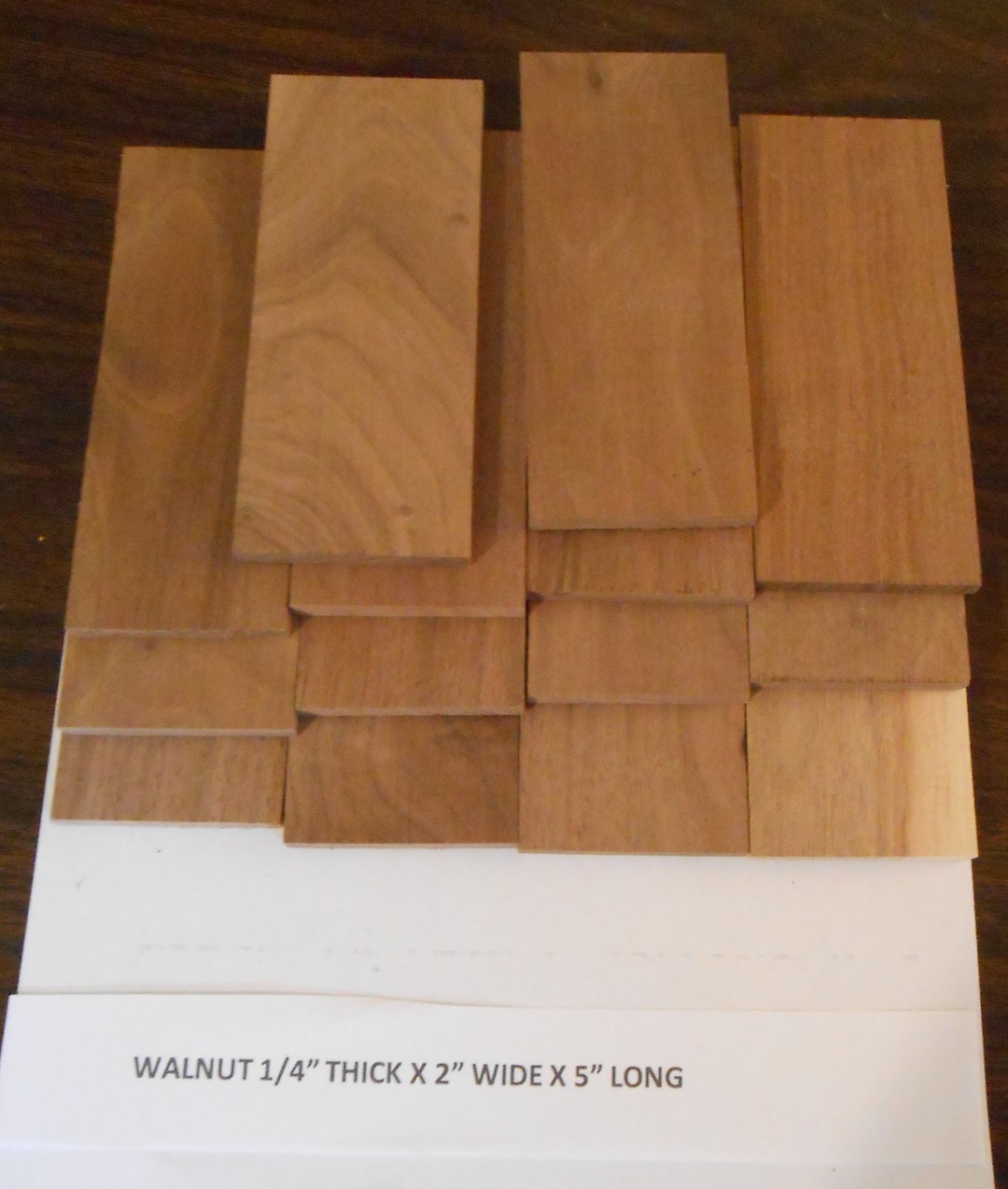 Knife Scales * Craft Wood 14 Pieces Walnut 1/4" X 2" X 5" - Etsy