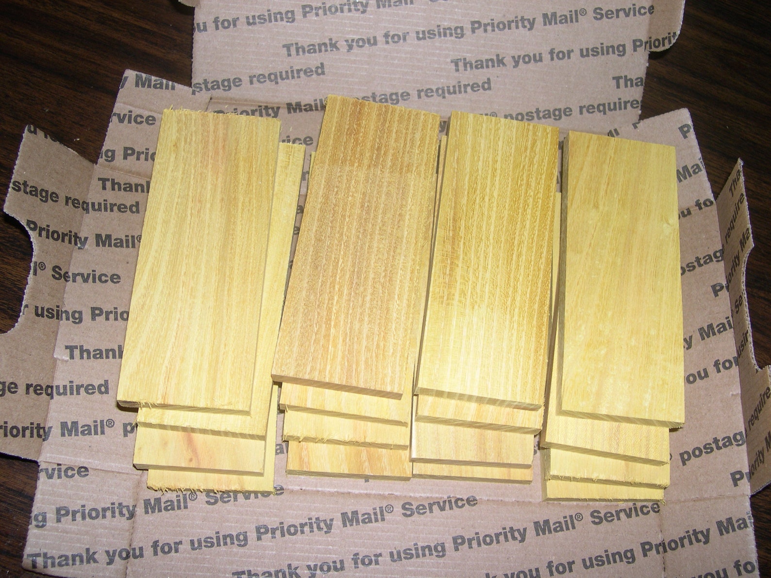 Osage Orange Knife or Pistol Scales Sixteen 3/8" Thick X 2" Wide X 5 ...