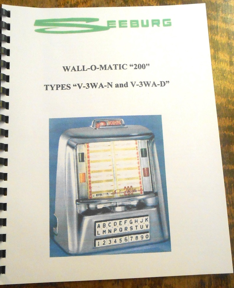Seeburg V 3WA N & V 3WA D 200 Wall Box Manual - Etsy