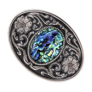 Boho Western Cowboys Buckle Giant Natural Abalone Paua Shell - Etsy