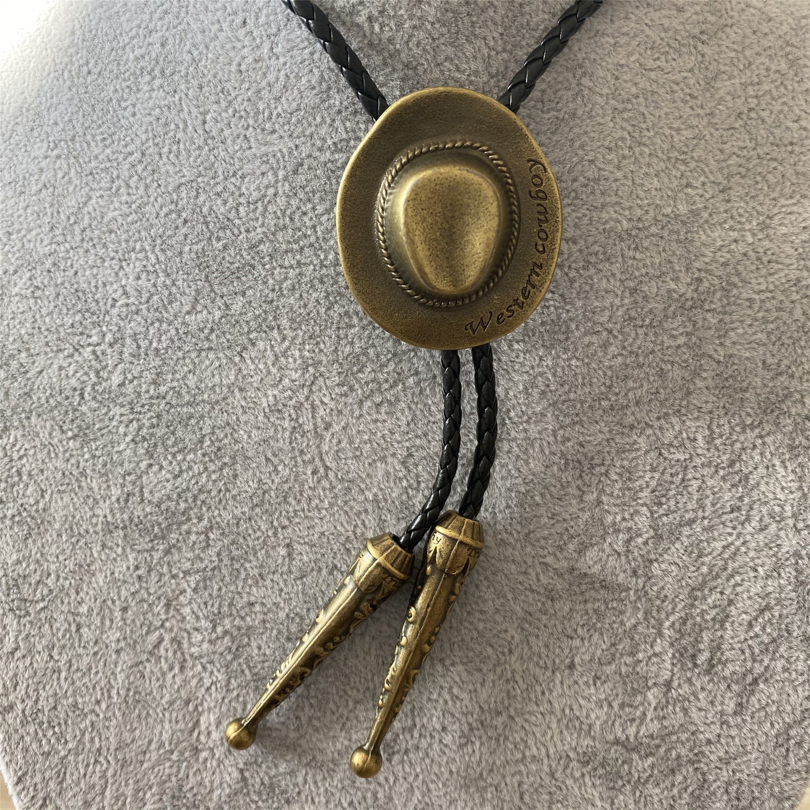 Western Cowboy Hat Mens Groomsmen Bridegroom Bola BOLO Tie | Etsy