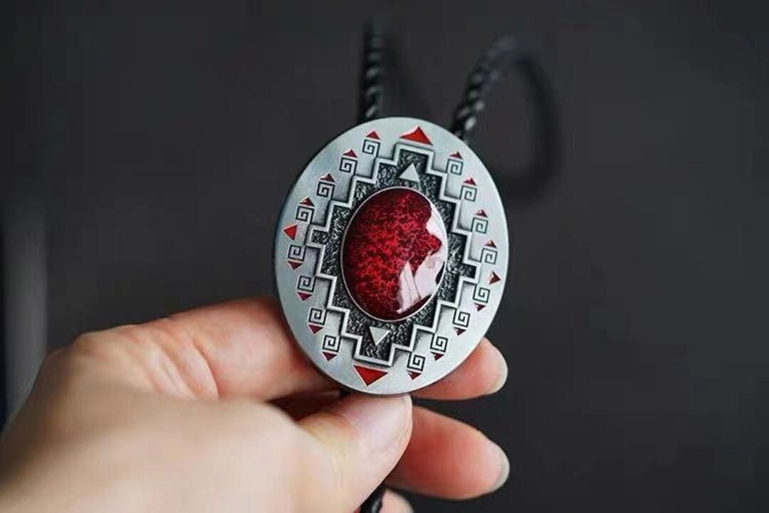 Ruby Southwest Totem Bola Bolo Tie Necklace for Men or Women Groomsmen ...