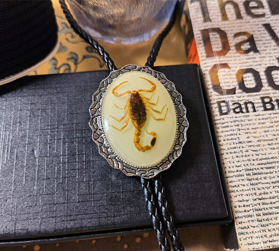 Real Scorpion Bola BOLO Tie Wedding Necklace for Men Women Groomsmen ...