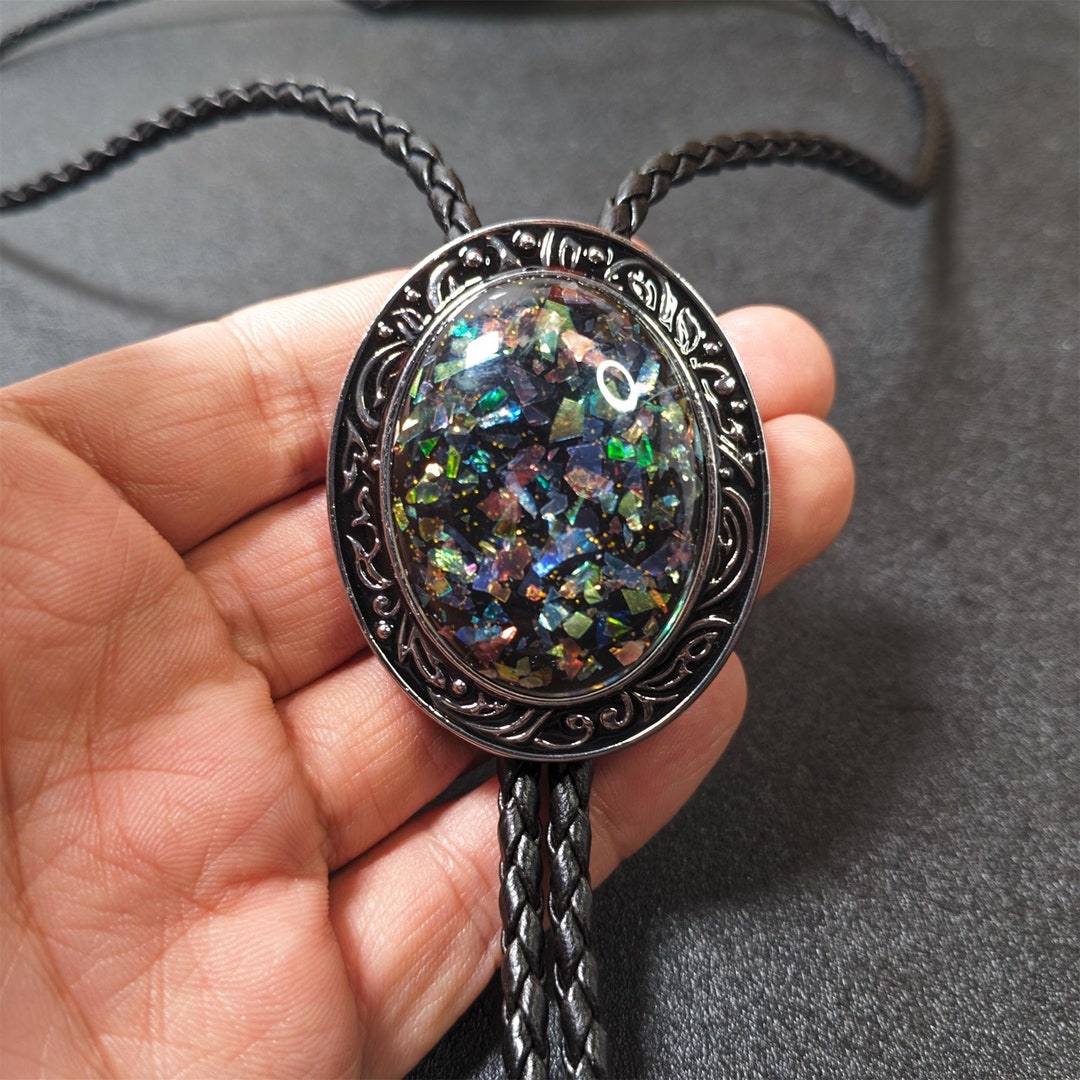 Giant Hobbit Opal Bola BOLO Tie for Men or Women Groomsmen Bridegroom ...