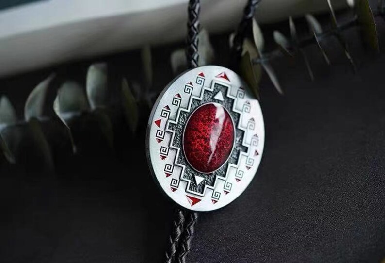 Ruby Southwest Totem Bola Bolo Tie Necklace for Men or Women - Etsy