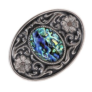 Boho Western Cowboys Buckle Giant Natural Abalone Paua Shell - Etsy