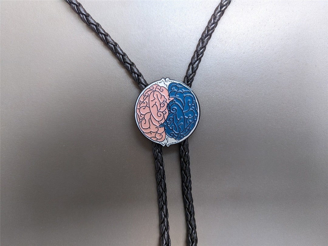 Red & Blue Brain Western Cowboy Mens Groomsmen Bridegroom Bola Bolotie ...