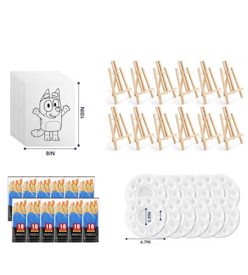 Bingo Paint Party Kit • Complete Paint Party Kit for Girls & Boys ...