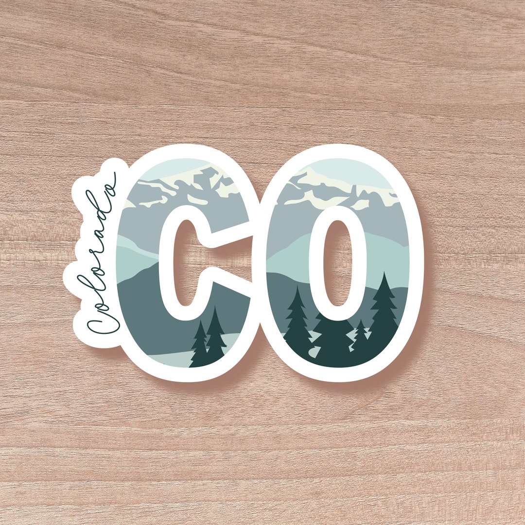 Colorado State Abbreviation Sticker | Water Bottle | Decal | Vinyl ...