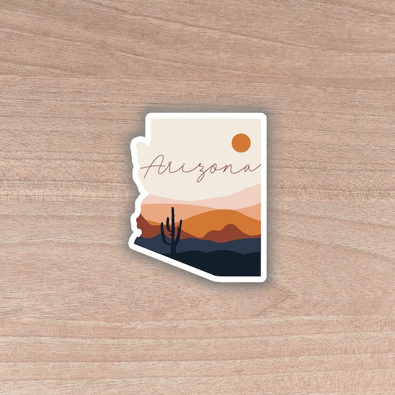 Arizona Die Cut Scenic Sticker Laptop Decal Water Bottle | Etsy